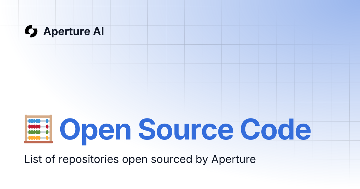 🧮 Open Source Code | Aperture AI